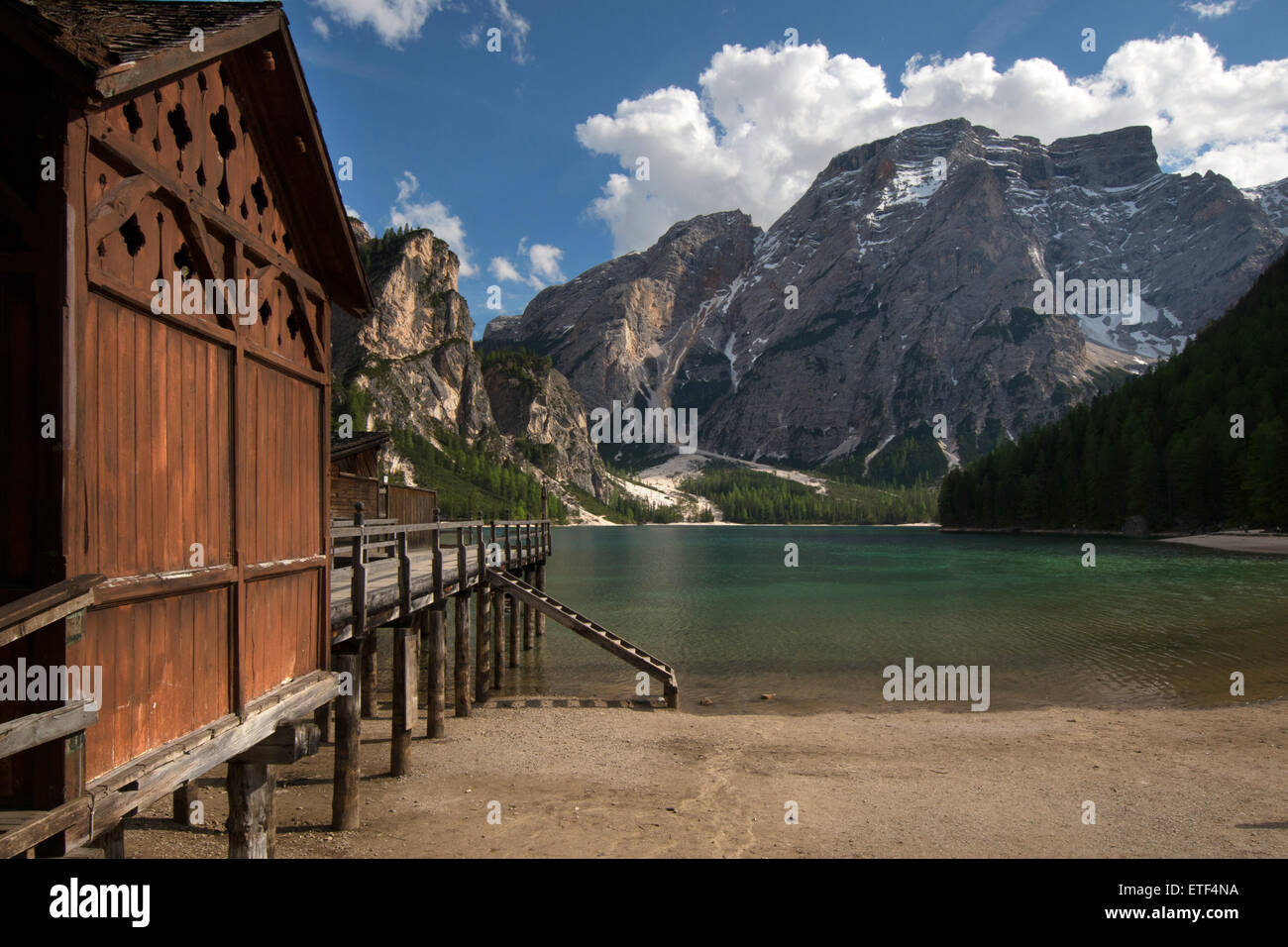Pragser Wildsee, Lago di Braies, Pustertal, Südtirol, Italien ...