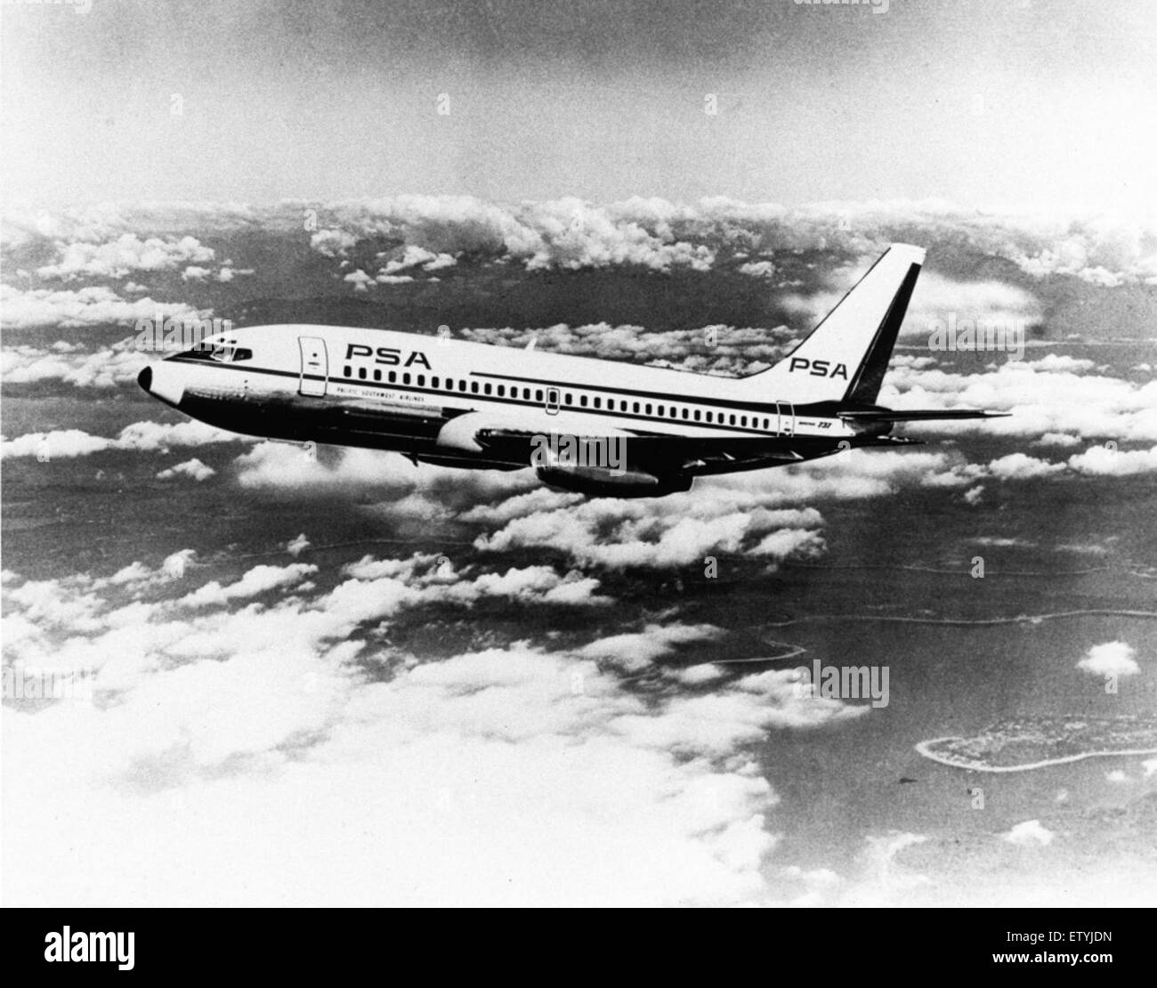 Pacific Southwest Airlines (PSA), Boeing 737 Stockfotografie - Alamy