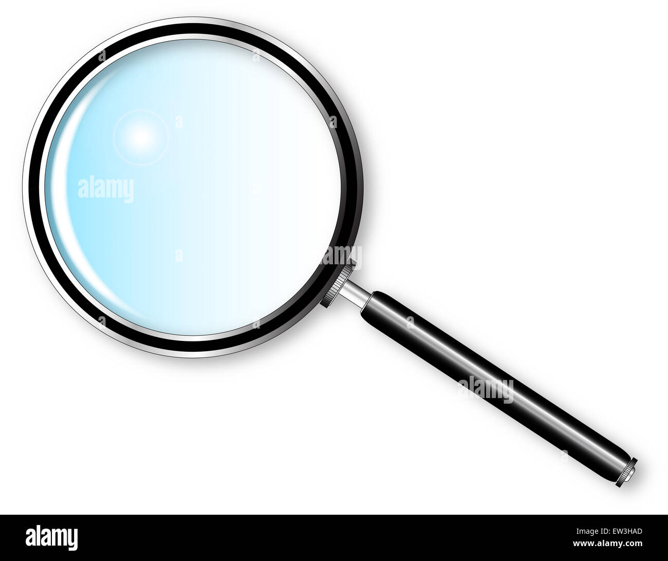 Convex lens as a magnifying glass Ausgeschnittene Stockfotos und ...