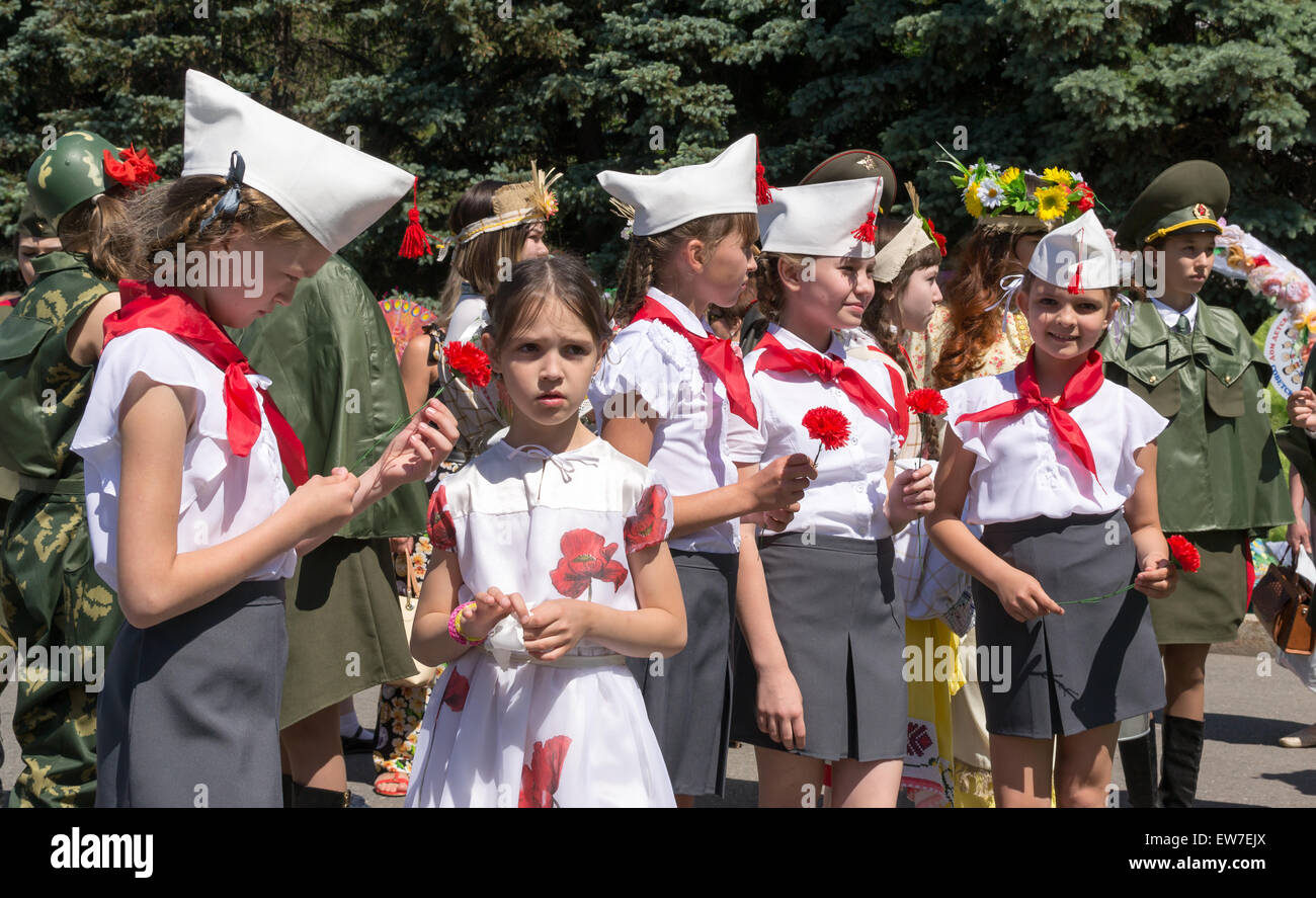 Girl In Soviet School Uniform Stockfotos & Girl In Soviet School ...