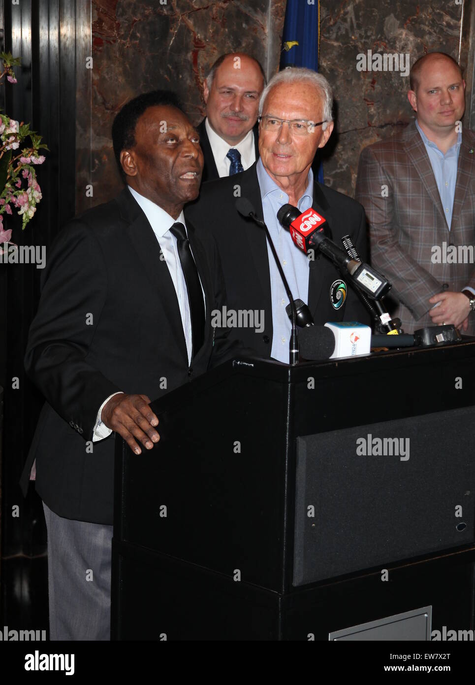 New York Cosmos Legenden, Pelé und Franz Beckenbauer, Leuchten, das ...