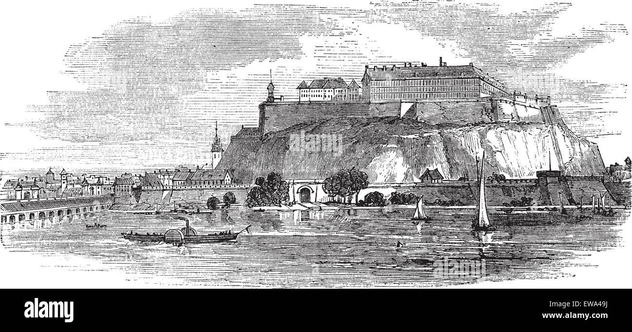 Petrovaradin Festung in Novi Sad, Serbien, in den 1890er Jahren ...