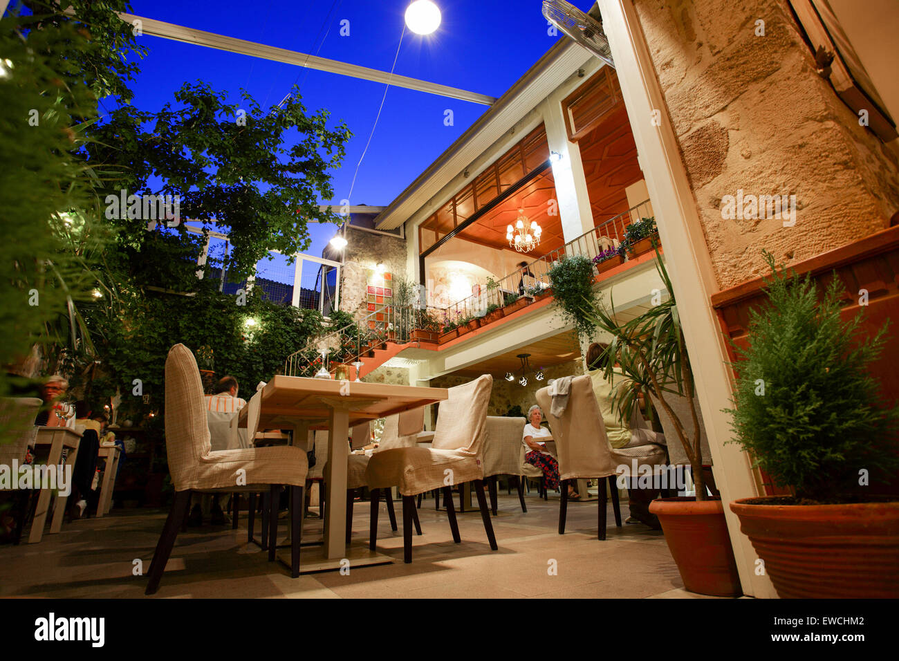 Interne Aspekt des Restaurant La Boheme, befindet sich in der alten ...