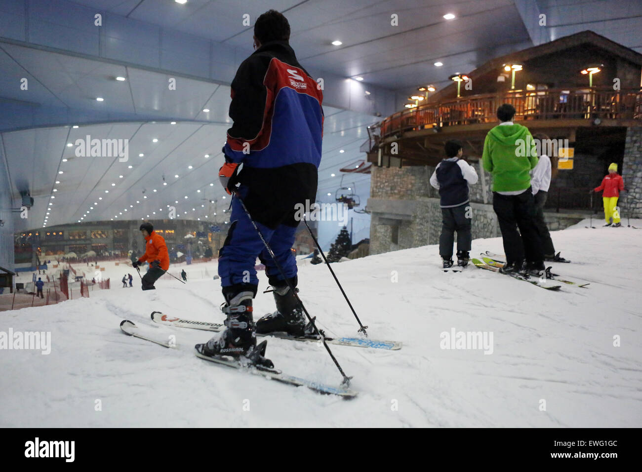Dubai, Vereinigte Arabische Emirate, indoor Ski Dubai in der Mall of ...