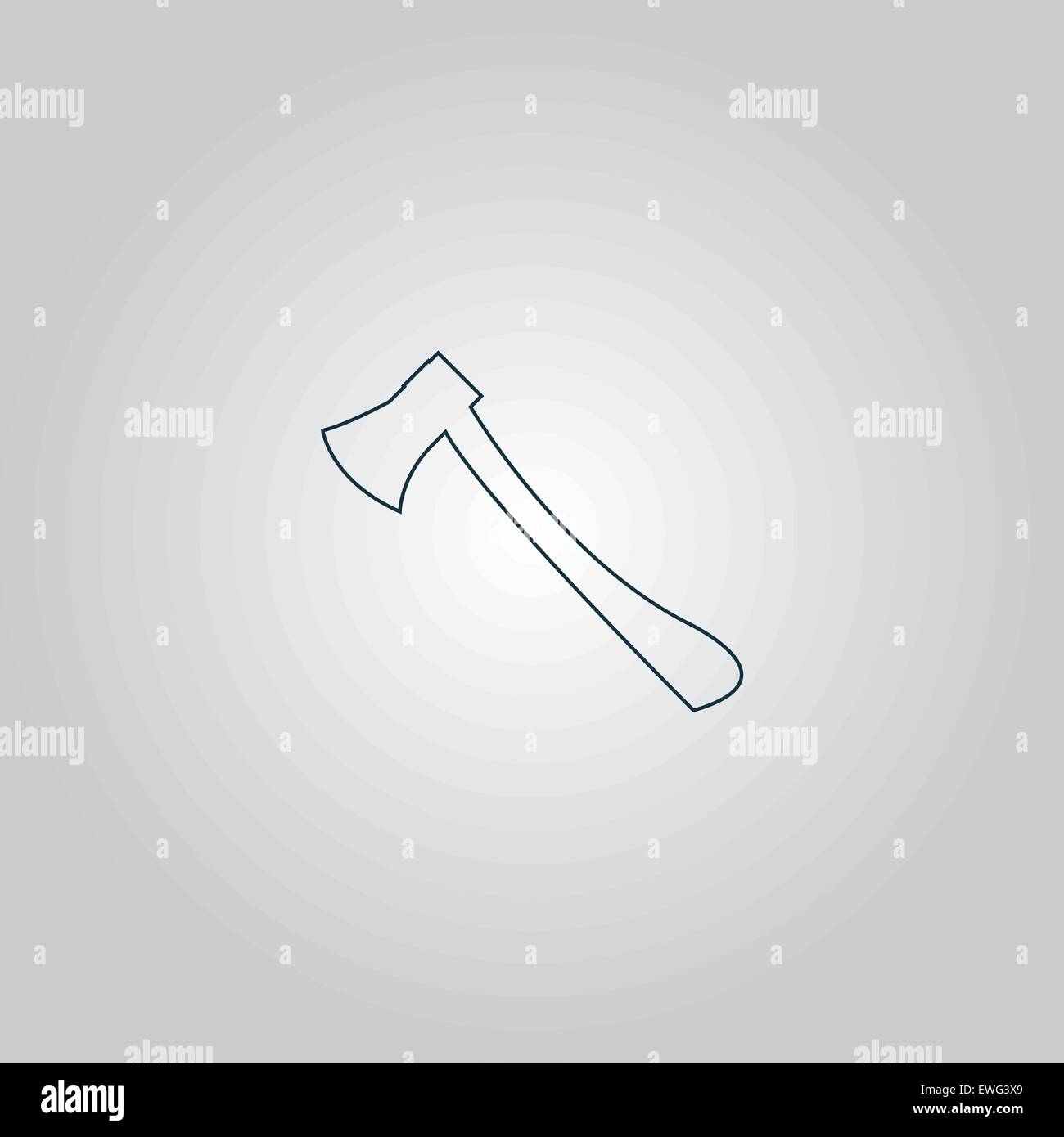 Die Ax-Symbol. Axt-Symbol. Flache Vektor-illustration Stock ...