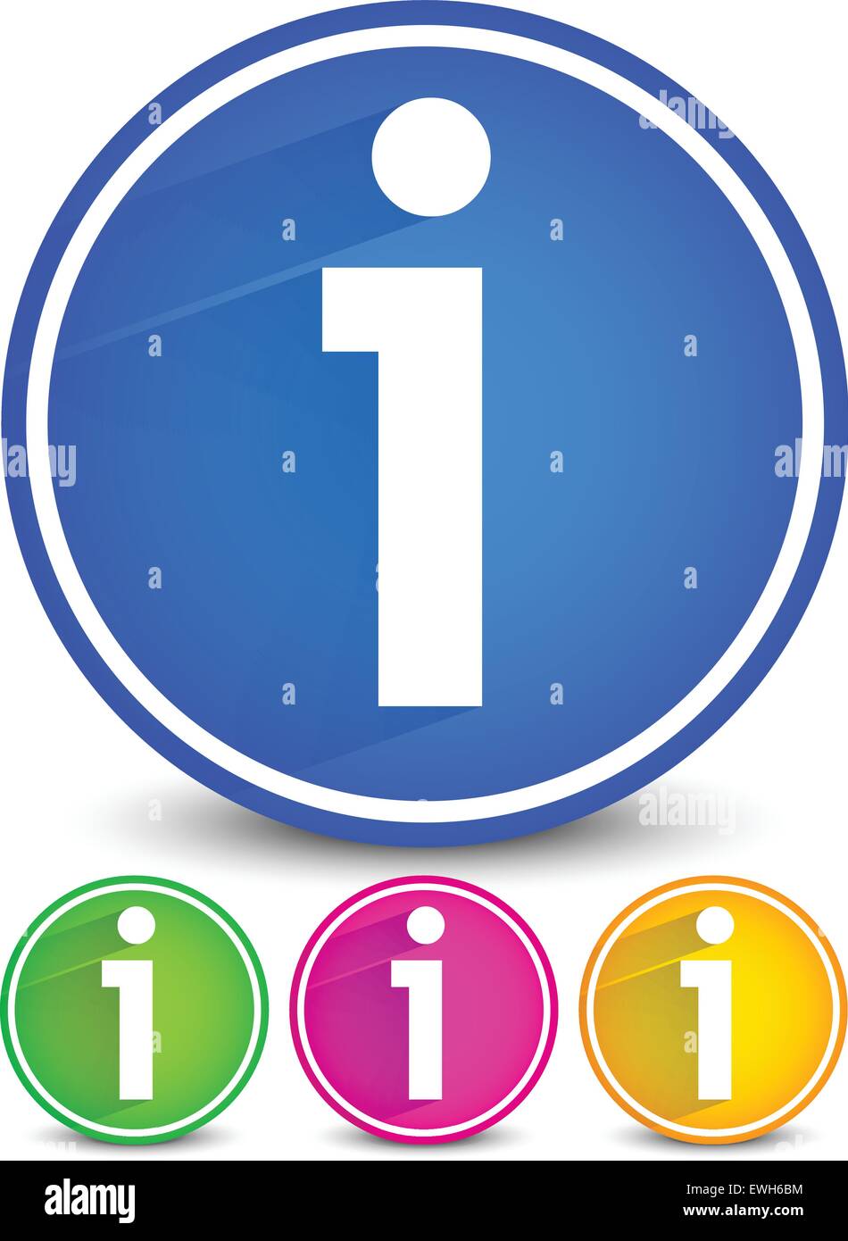 Info - Symbol "Informationen" mit Diagonale Schatten Stock-Vektorgrafik ...