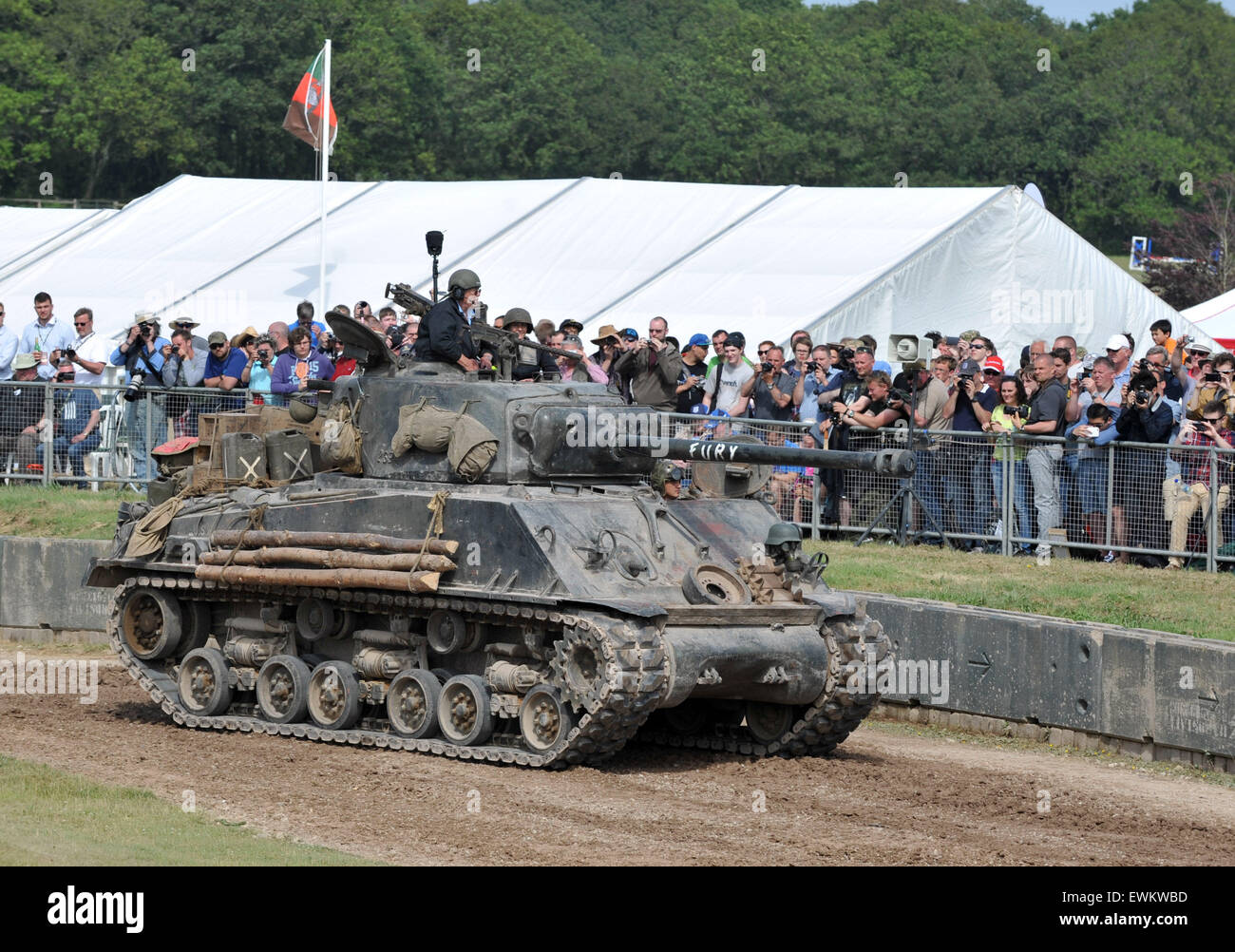 Die Sherman-Panzer von Brad Pitt in seinem Film Fury verwendet wurde ...