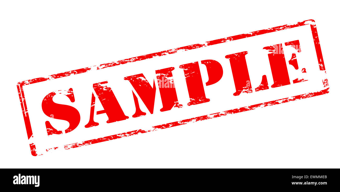 Stamp with word sample inside -Fotos und -Bildmaterial in hoher ...
