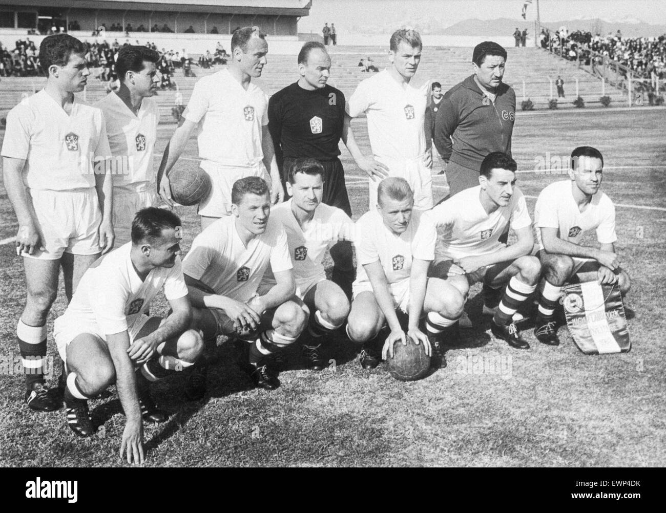 Datei Foto *** tschechoslowakische Team bei den World Cup 1962. Von ...