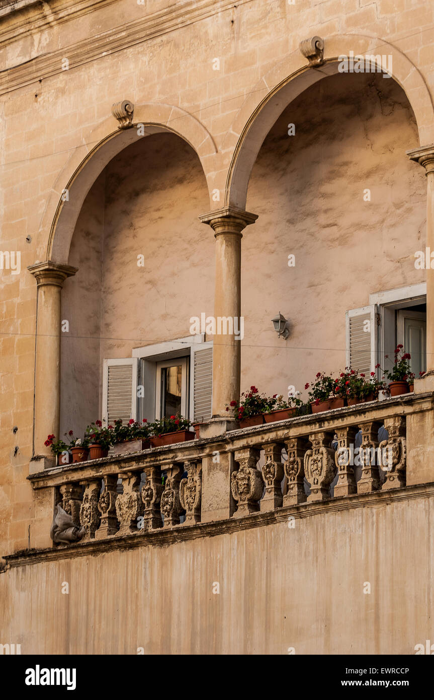 Italien Apulien Salento Lecce Barock Partticular Stockfotografie - Alamy