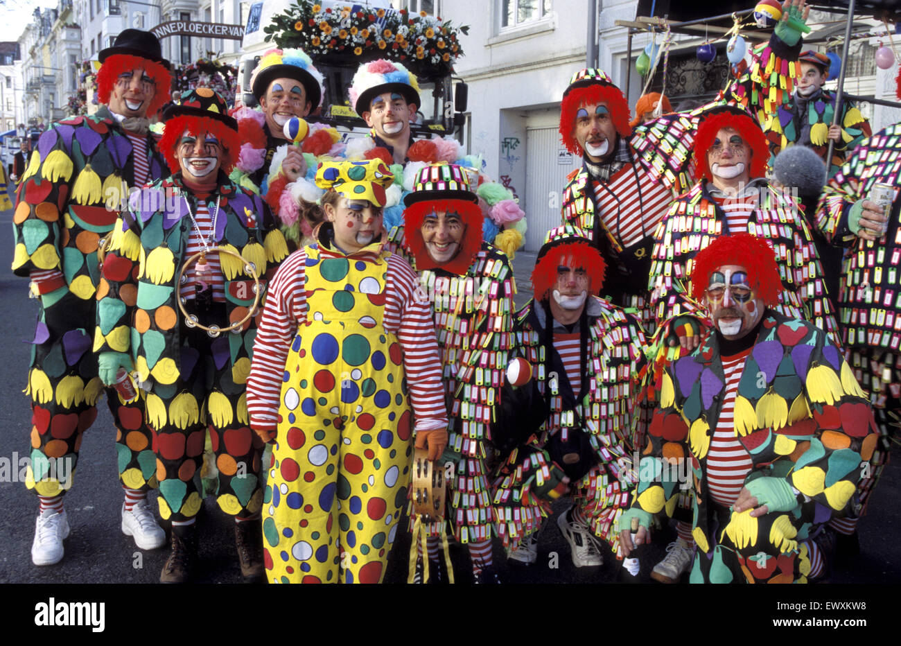 DEU, Deutschland, Aachen, Karneval, Narren an der Prozession am Tag vor ...