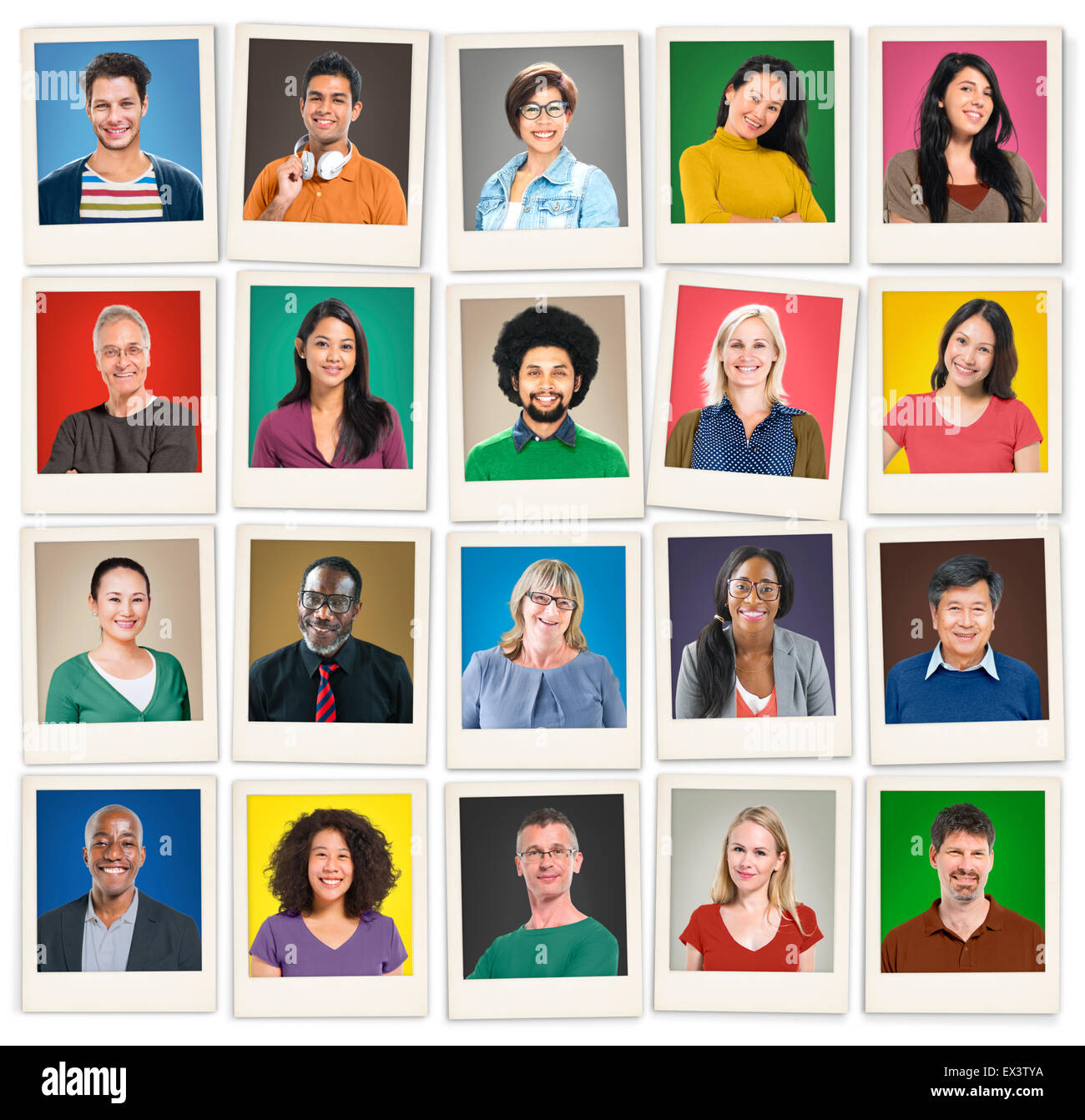 Menschen Vielfalt Gesichter menschliches Gesicht Portrait Community ...