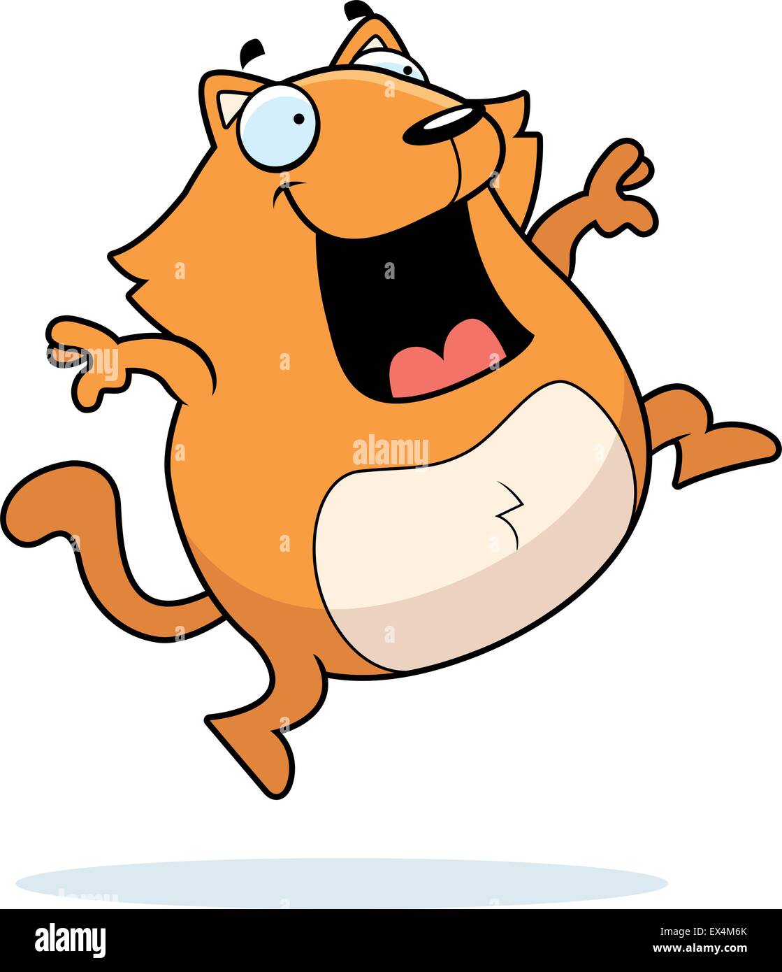 Glückliche cartoon katze Stock-Vektorgrafiken kaufen - Alamy