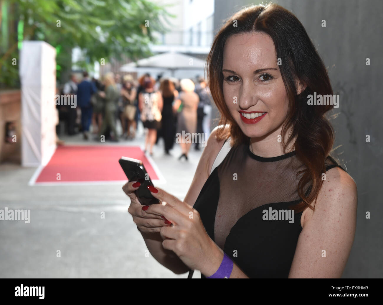 Berlin, Deutschland. 6. Juli 2015. Blogger Vanessa Pur von pureGlam.tv ...