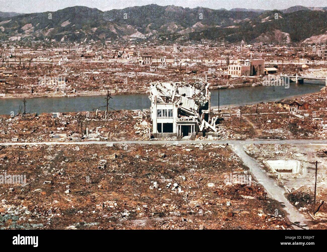 Dem zweiten Weltkrieg, nach der Explosion der Atombombe im August 1945 ...