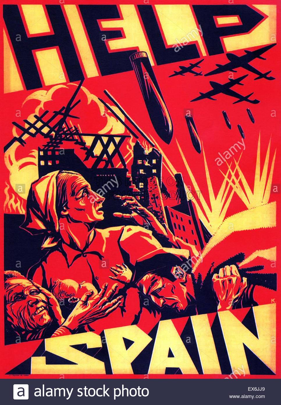 Spanish Civil War Propaganda Poster Stockfotos & Spanish Civil War ...