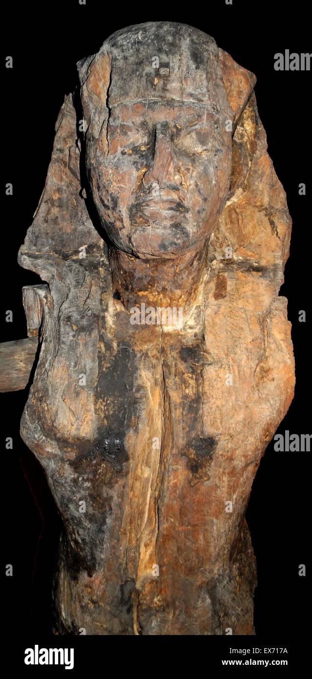 Hölzernen Grabes Statue von König Ramses IX 20. Dynastie, ca. 1126-1108 ...