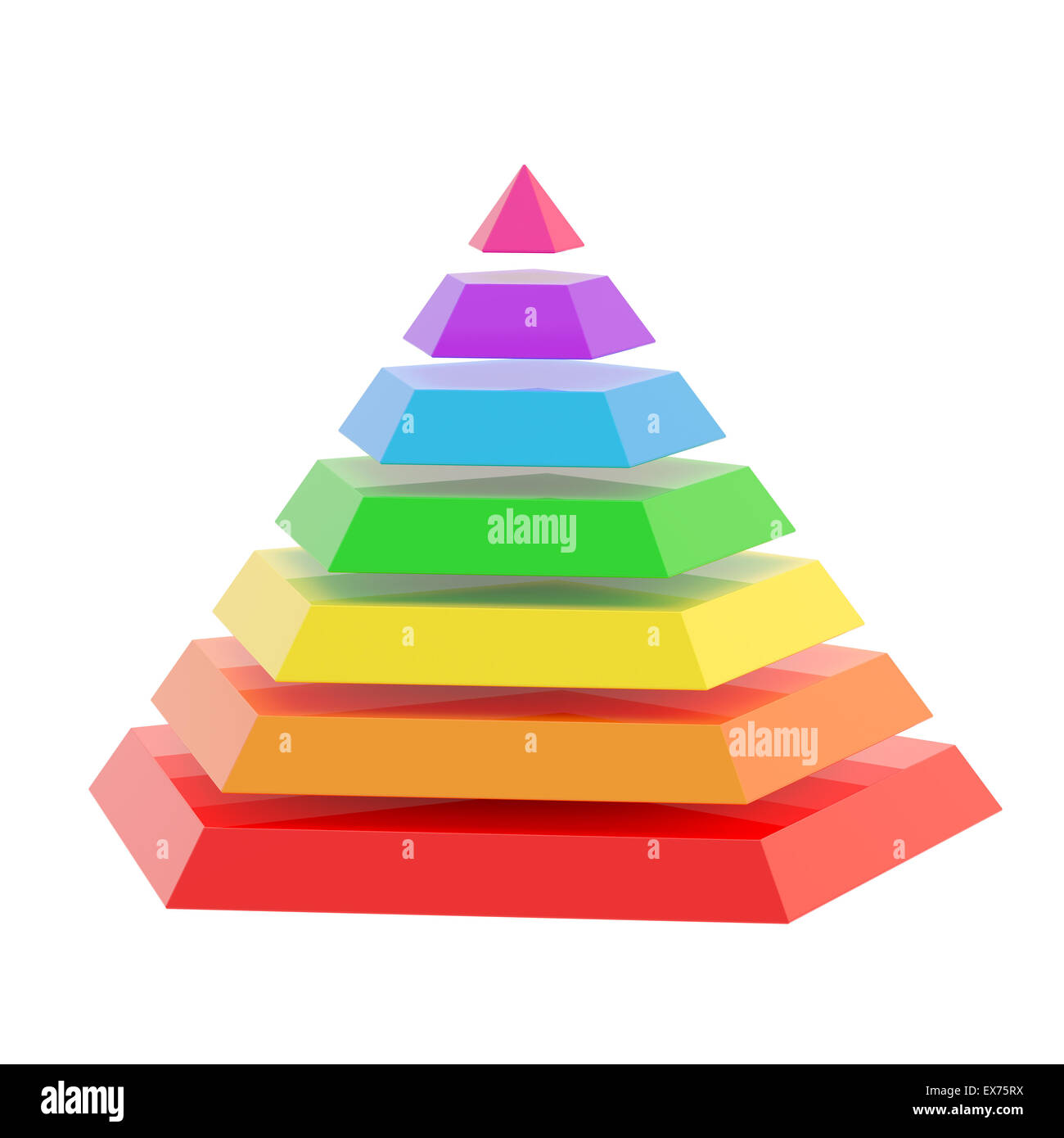 Unterteilt in Segmente Pyramide Stockfotografie - Alamy