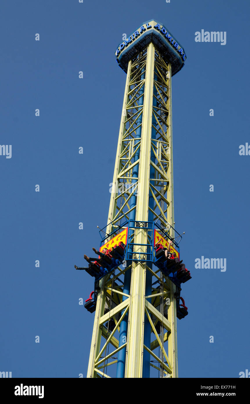 Space Shot Tower Prater Park Prater Wien Österreich Stockfotografie - Alamy