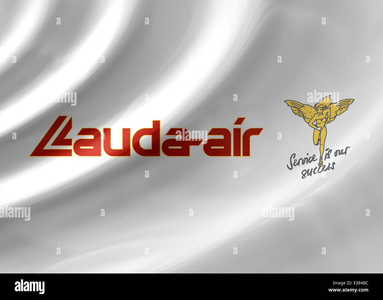 Lauda Air Airlines logo Symbol Flagge zeichen Emblem Stockfotografie ...