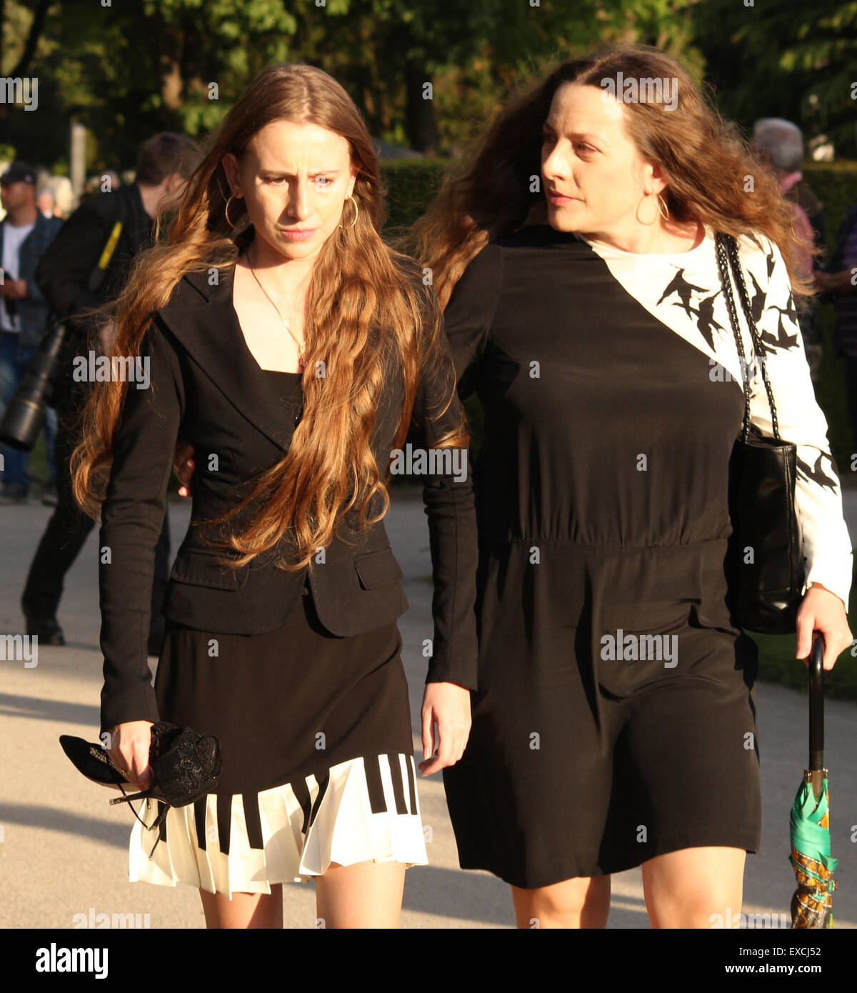 Beerdigung von Udo Jürgens am Wiener Zentralfriedhof mit: Gloria Burda ...