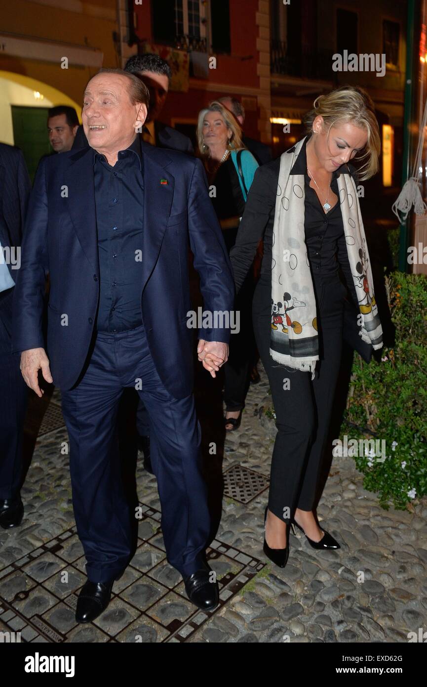 Silvio Berlusconi und seinem Partner, Francesca Pascale unterwegs zusammen mit Portofino: Silvio ...