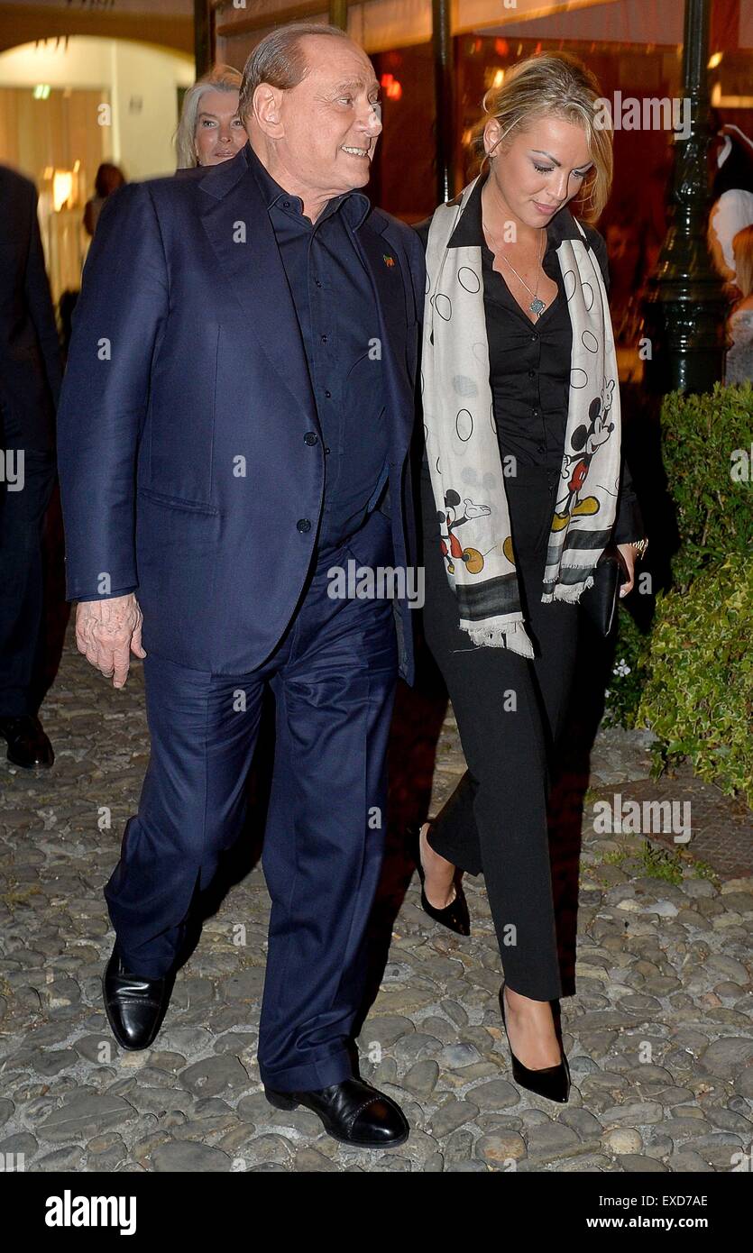 Silvio Berlusconi und seinem Partner, Francesca Pascale unterwegs zusammen mit Portofino: Silvio ...