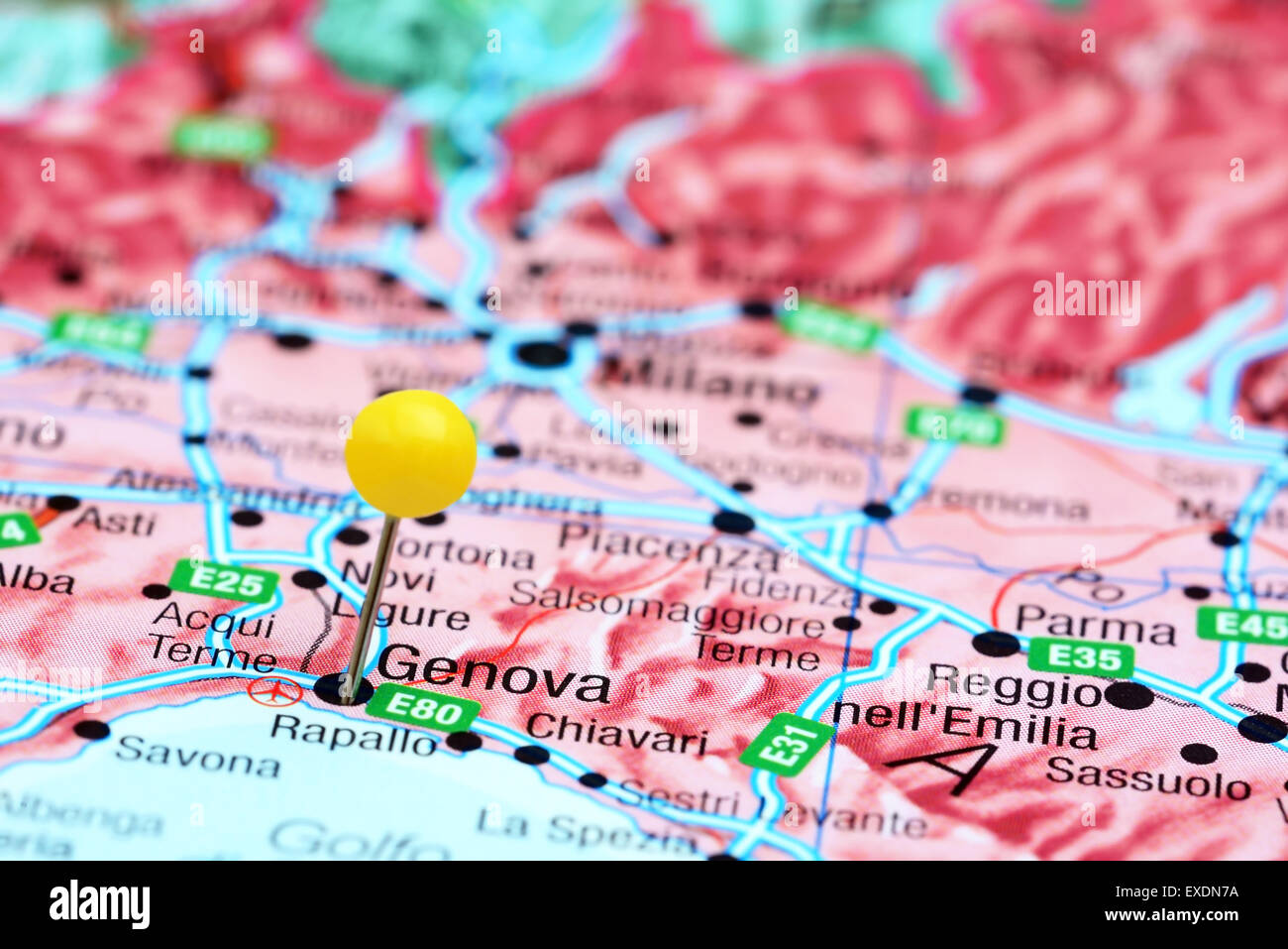 Genova map -Fotos und -Bildmaterial in hoher Auflösung – Alamy