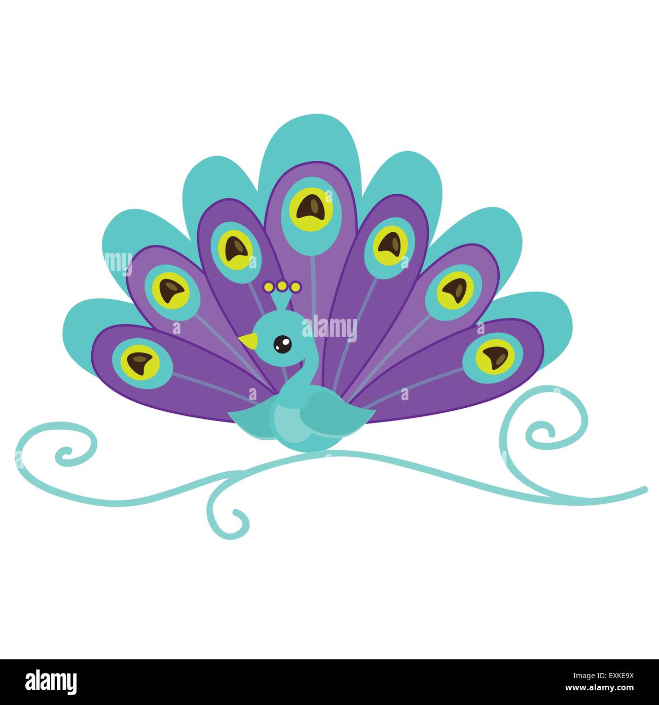 Pfau cartoon -Fotos und -Bildmaterial in hoher Auflösung – Alamy