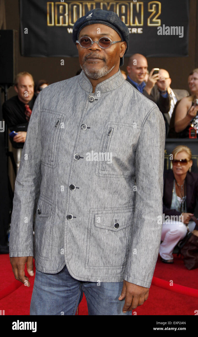Samuel an der Los-Angeles-premiere von "Iron Man 2" am El Capitan ...