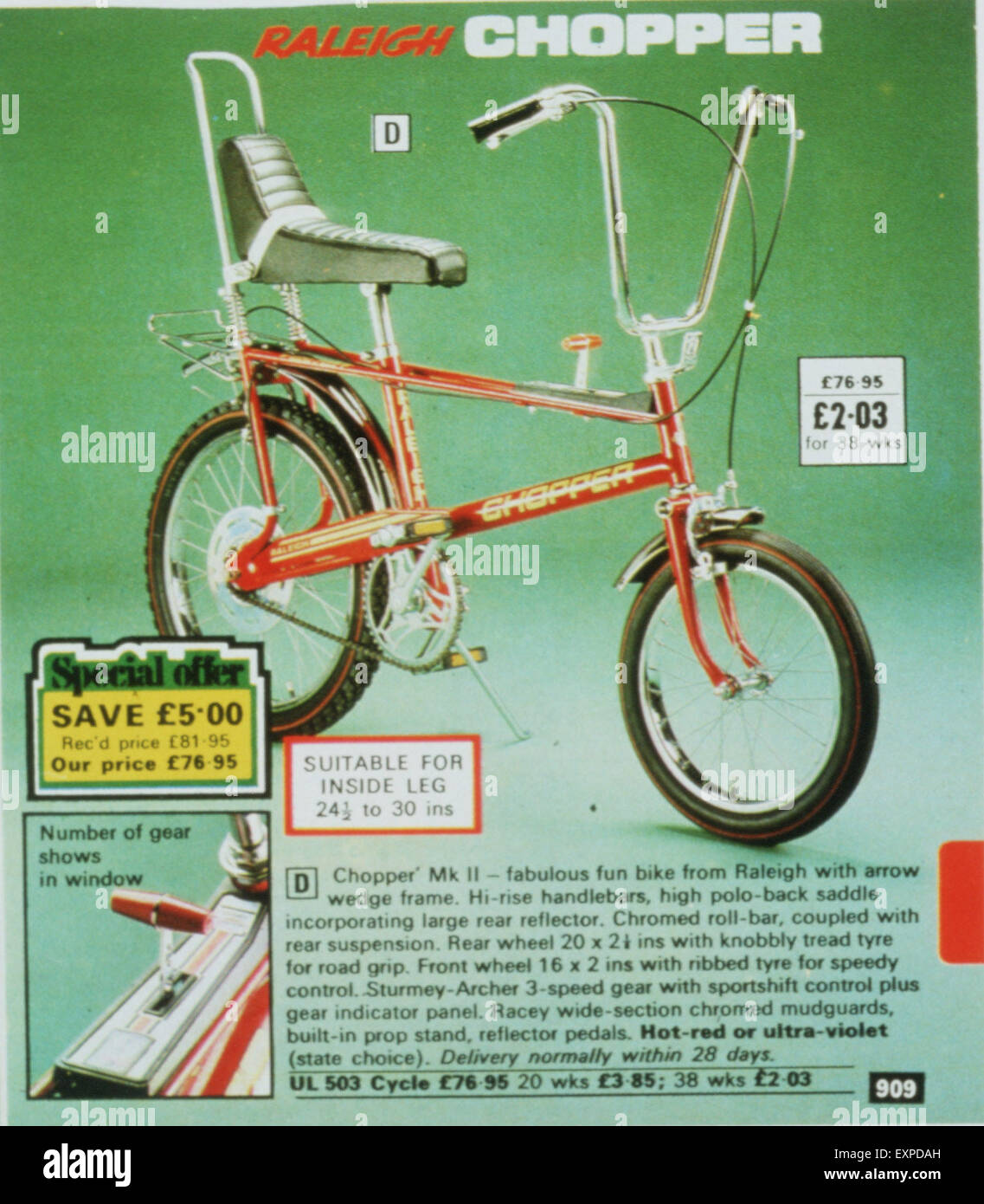 Raleigh Chopper Stockfotos und -bilder Kaufen - Alamy