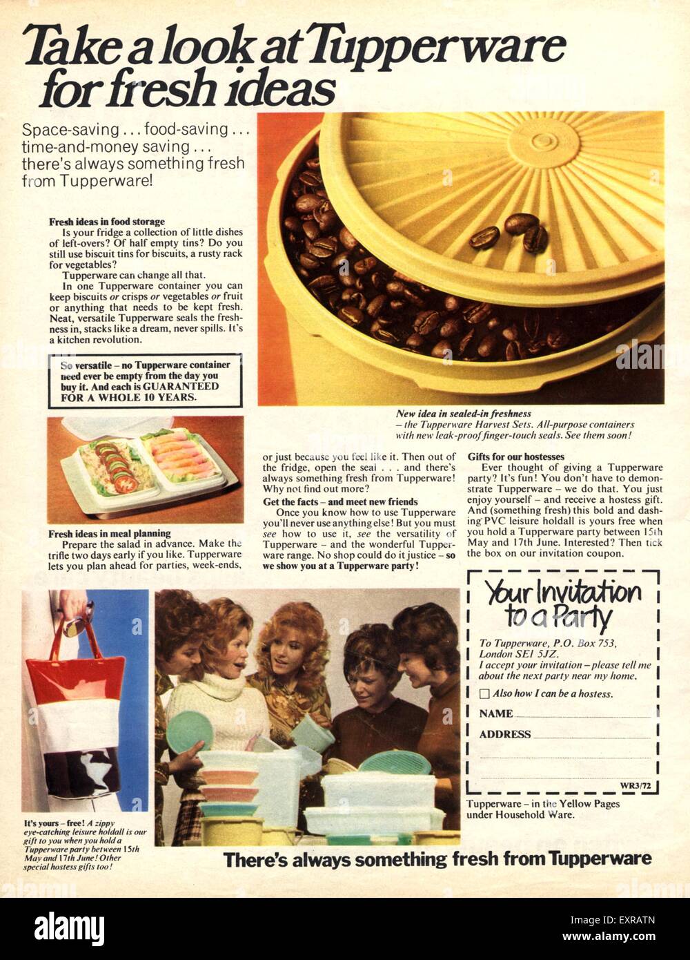 1970s uk tupperware magazine advert -Fotos und -Bildmaterial in hoher ...