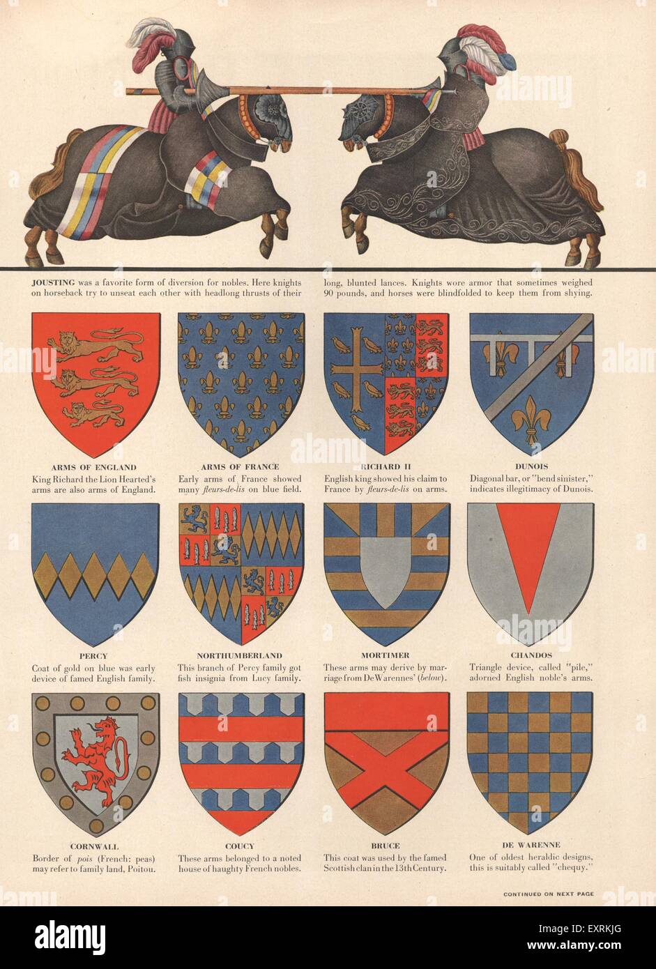 1910er Jahre UK Wappen Magazin Platte Stockfotografie - Alamy