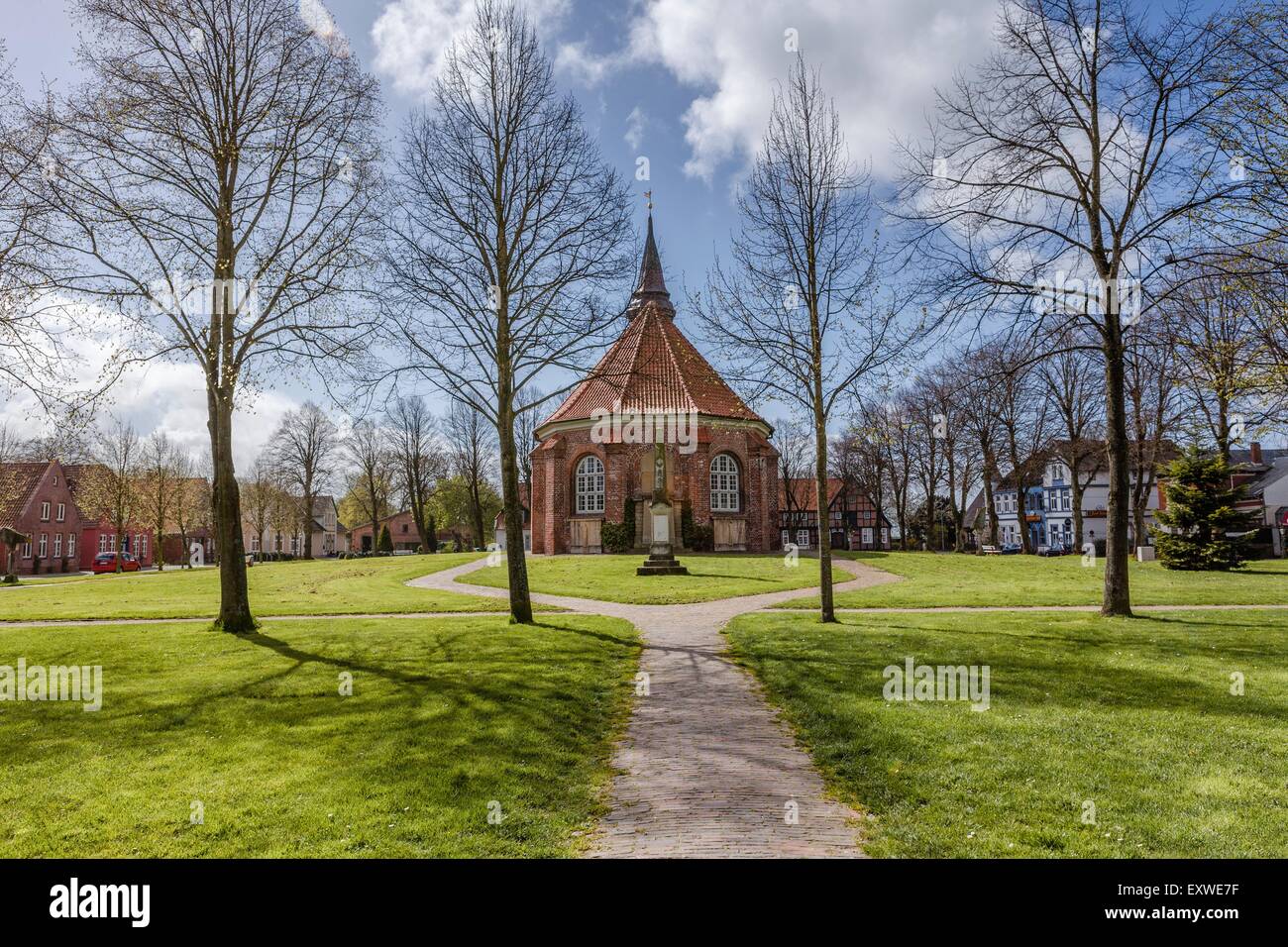 St. Jacobs Kirche in Brunsbüttel, Schleswig-Holstein, Deutschland ...