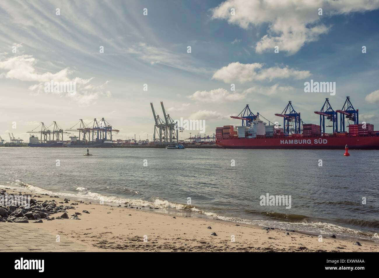 Geography Travel Germany Hamburg Elbe Stockfotos und -bilder Kaufen - Alamy