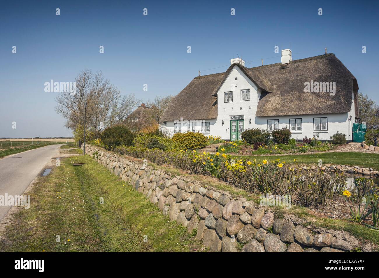 Friesischen Haus, Archsum, Sylt, Schleswig-Holstein, Deutschland ...