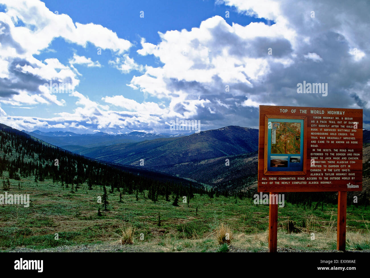 Top of the world highway yukon -Fotos und -Bildmaterial in hoher ...