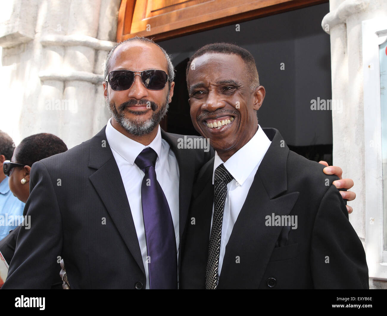 Die Beerdigung von Errol Brown MBE am Christ Church Cathedral statt in Nassau, Bahamas-Featuring ...