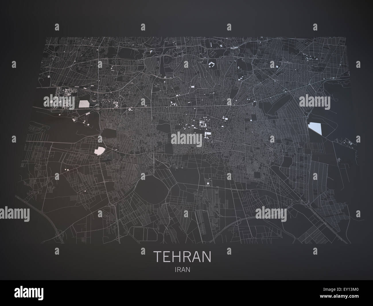 Satelliten-Ansicht der Karte von Teheran, Iran Stockfotografie - Alamy Satelliten-Ansicht der Karte von Teheran, Iran Stockfotografie - Alamy