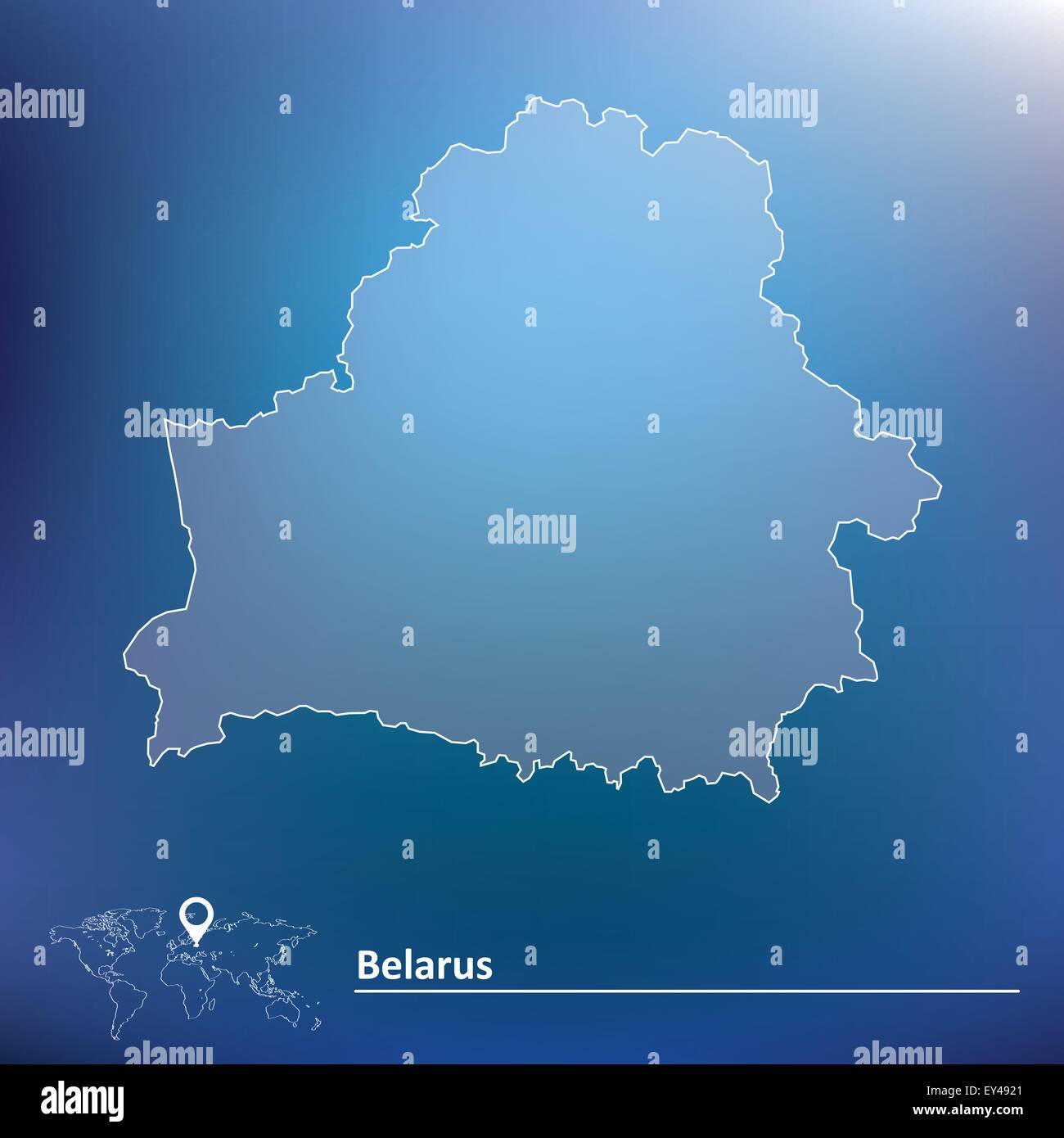 Karte von Belarus - Vektor-illustration Stock-Vektorgrafik - Alamy