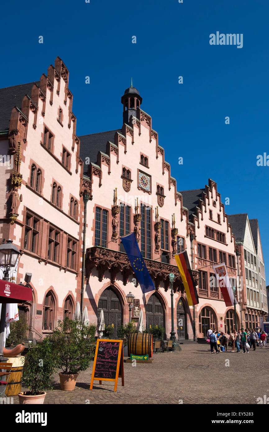Römer, Gebäude, Römerberg Platz, am Altstadt, Frankfurt Main, Hessen ...