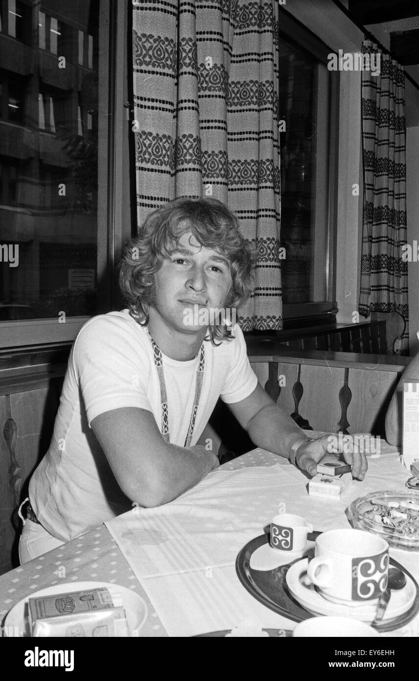 Der Deutsche Sänger Peter Maffay, 1970er Jahre Deutschland. Deutsche ...