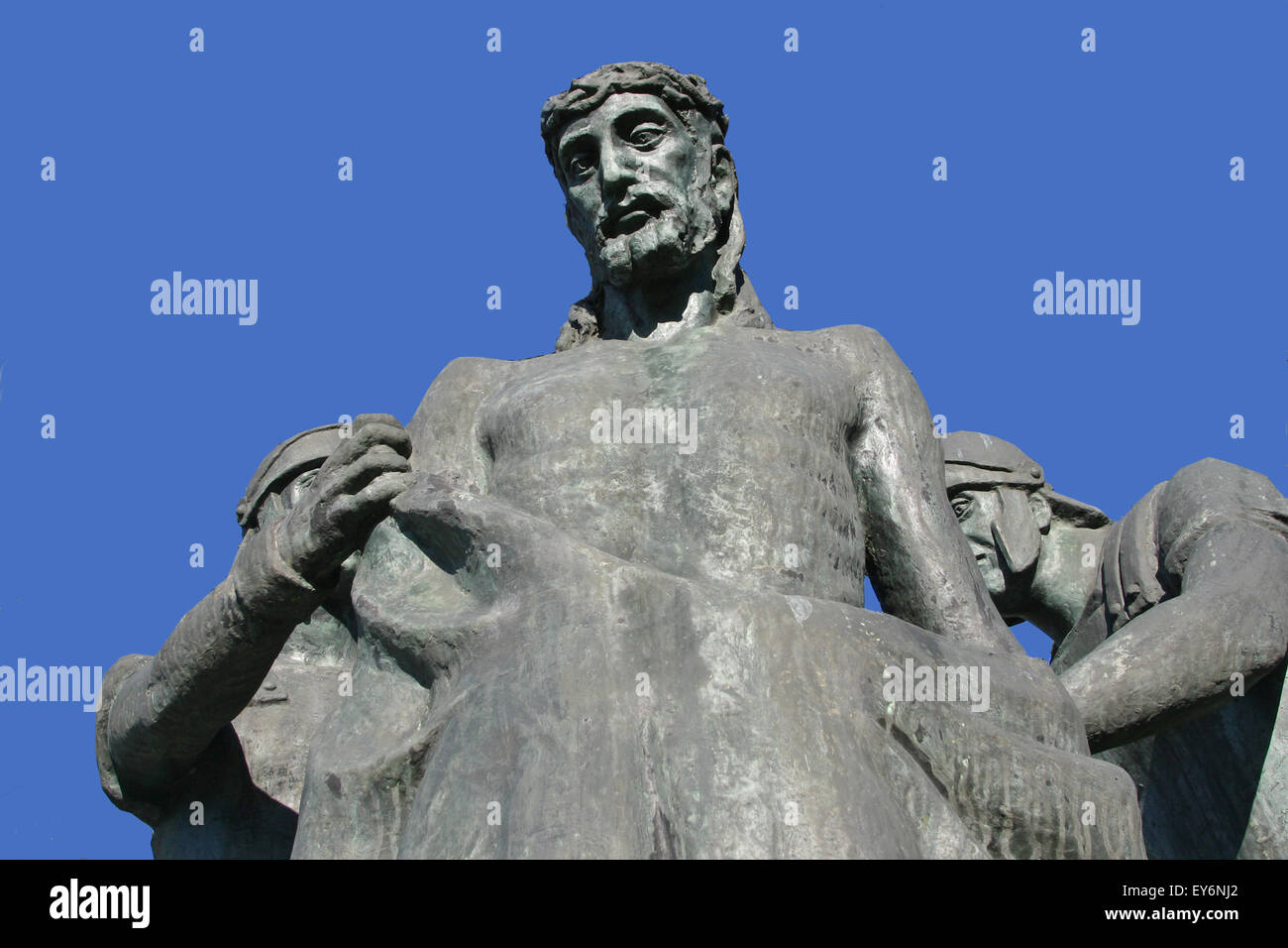 10. Kreuzweg, Jesus wird seiner Kleider beraubt Stockfotografie - Alamy