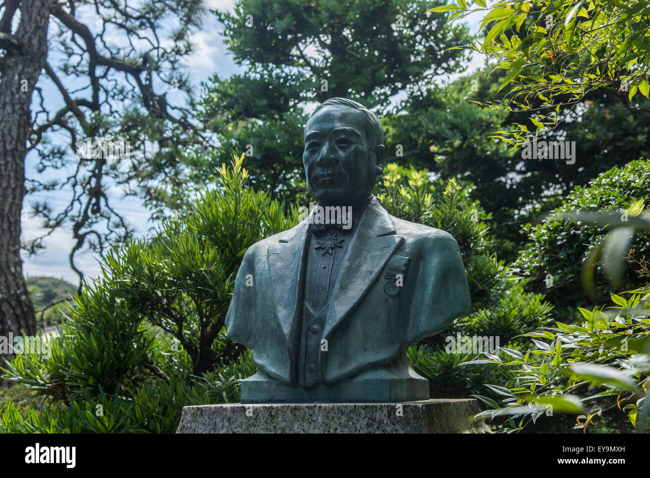 Statue von Sakichi Toyoda Sakichi Toyoda Gedenkhaus, Kosai City ...