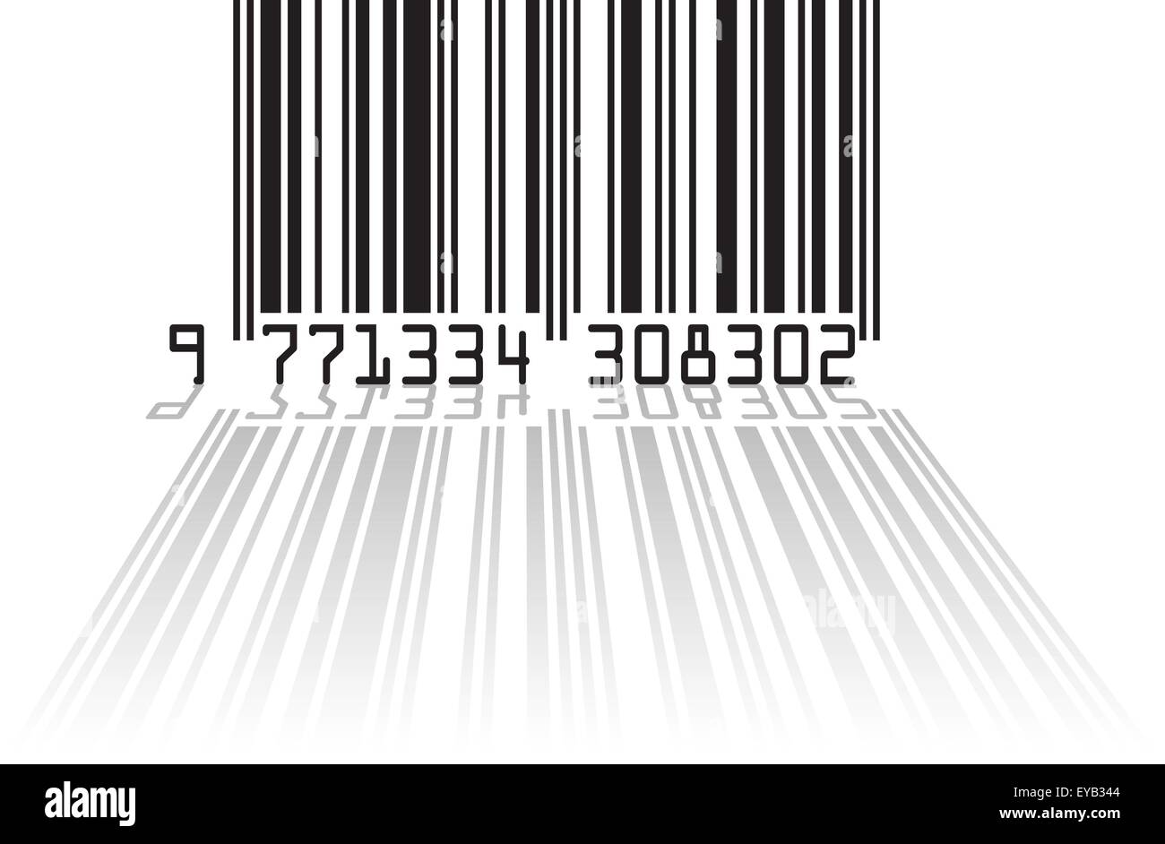 Strichcode auf weißem hintergrund Stock-Vektorgrafiken kaufen - Alamy