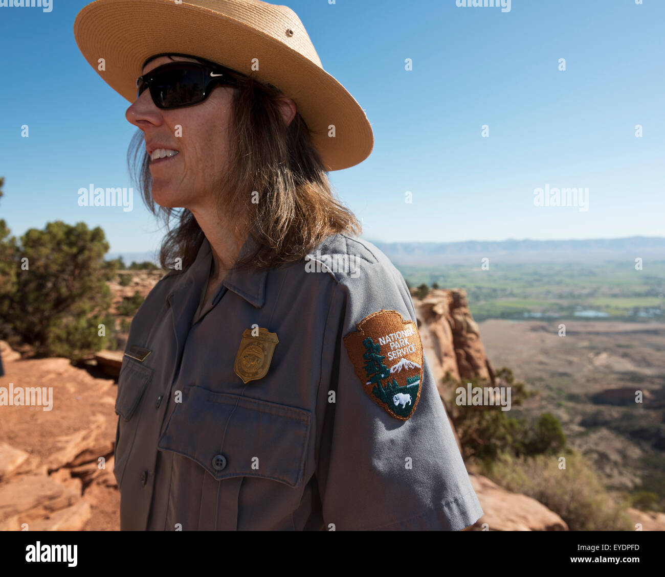 USA, Colorado, Nationalpark-Service-Ranger; Colorado Nationalmonument ...