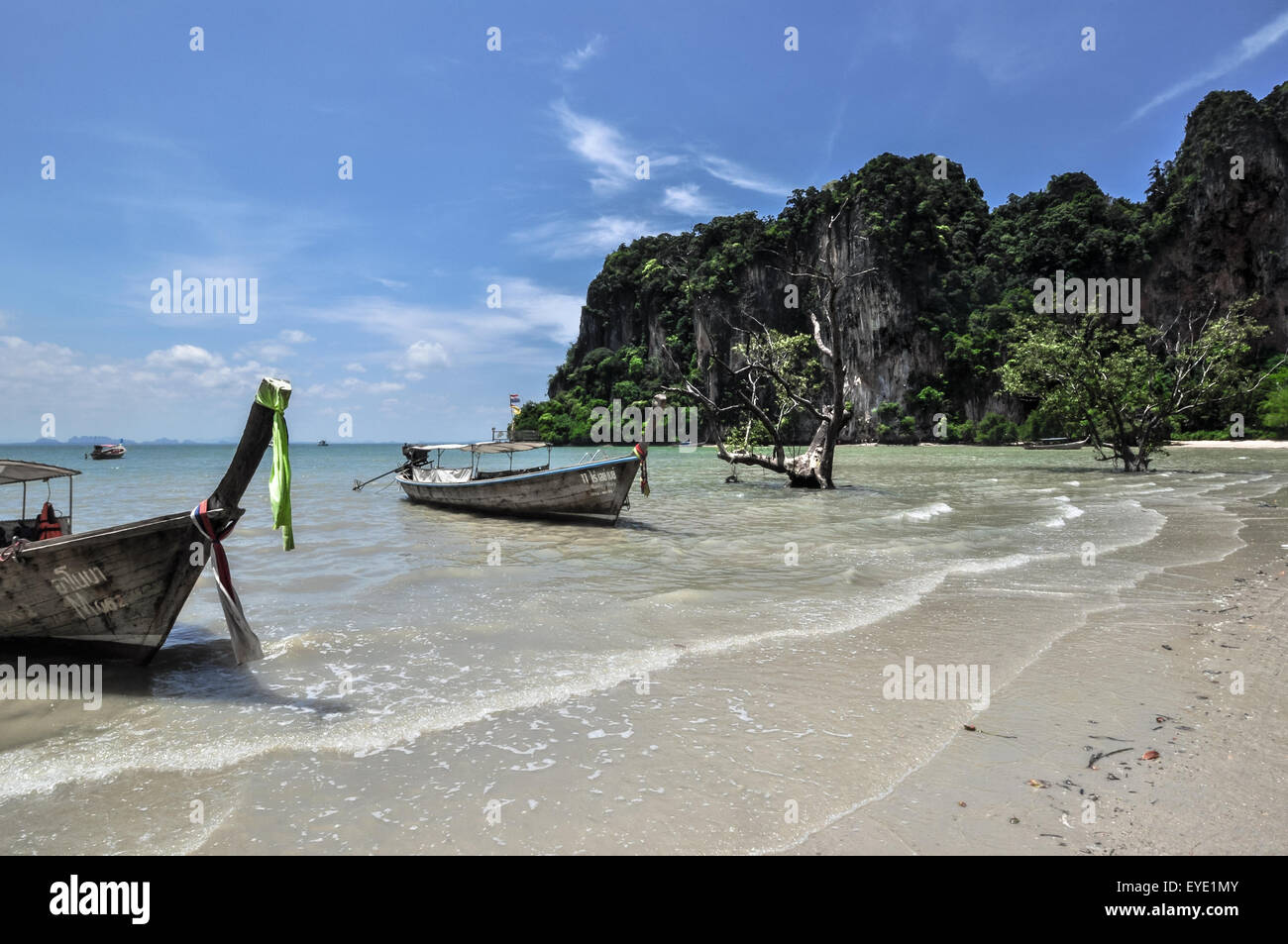Perfekte tropische bucht auf railay strand in krabi thailand -Fotos und ...