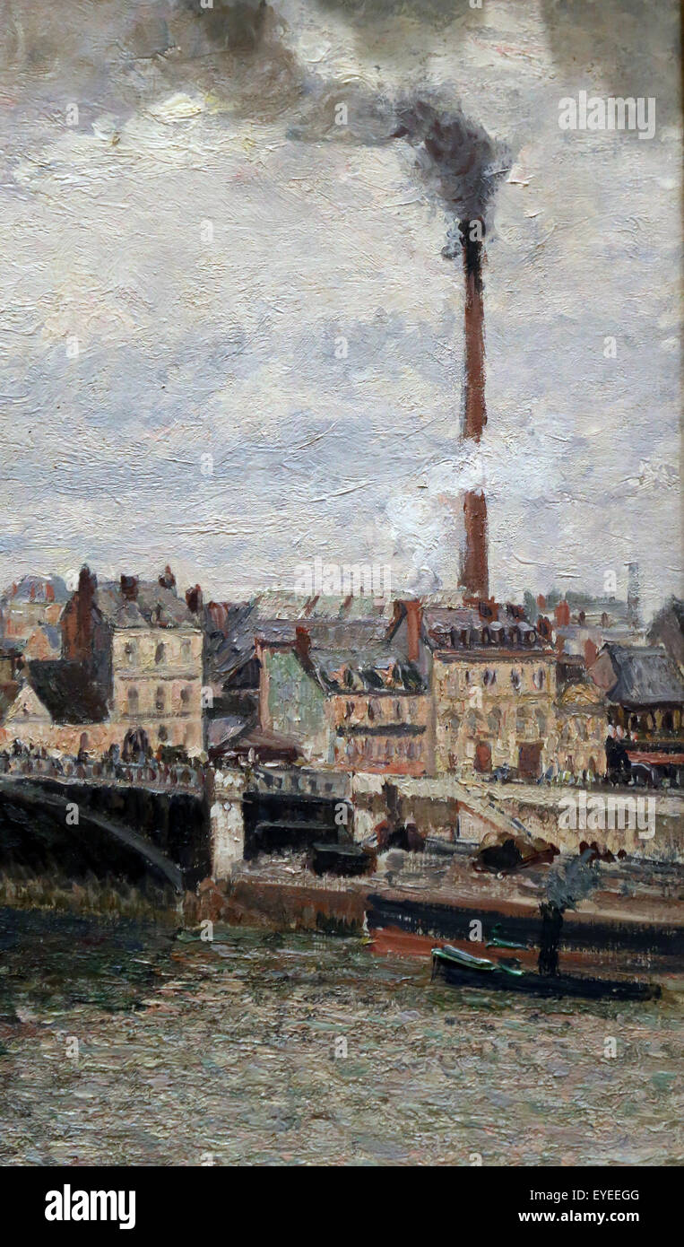Camille Pissarro (1830-1903). Französischer Maler. Morgen und bewölkten ...