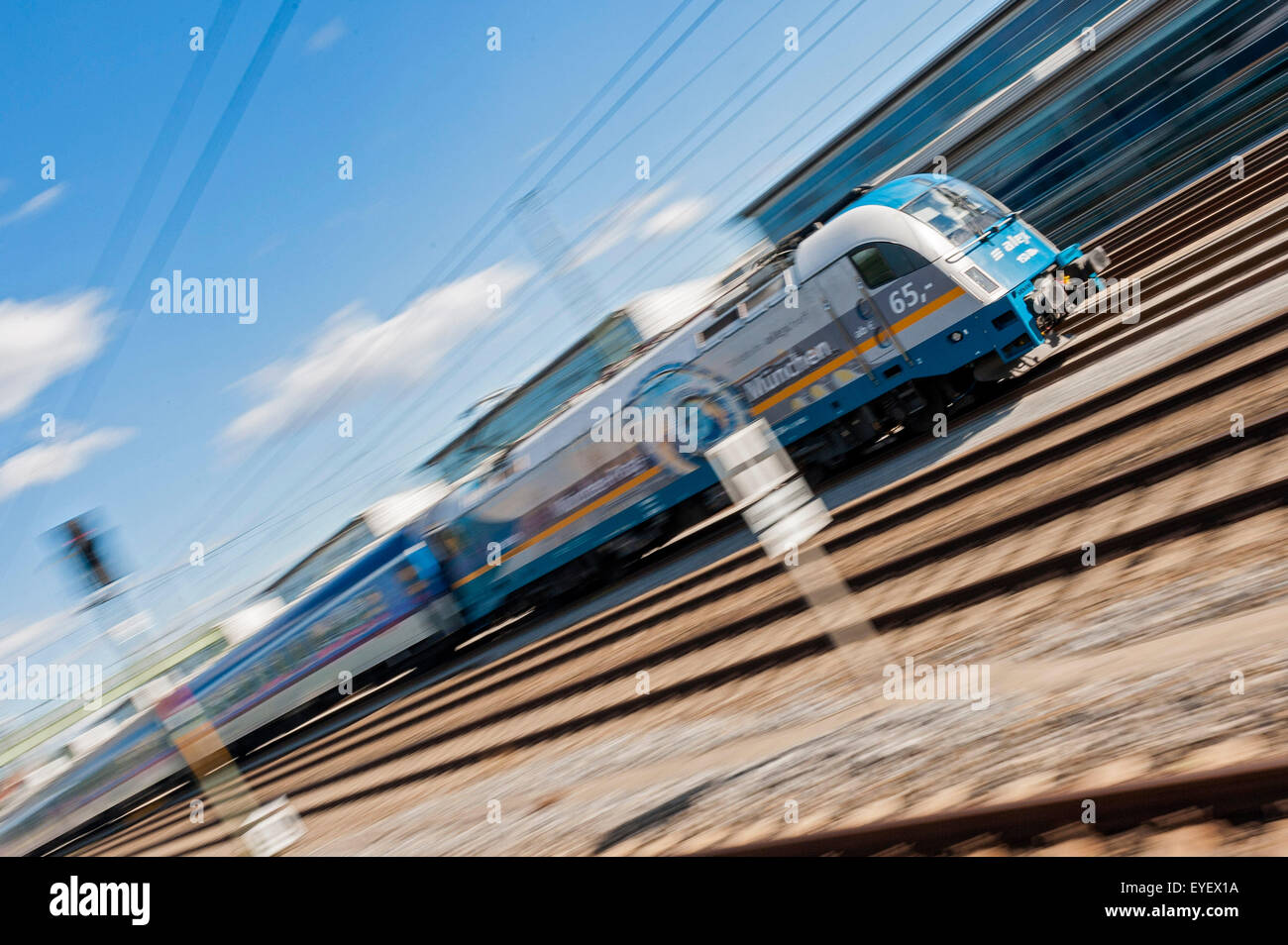 ALEX-Bahn in München/München, Deutschland Stockfotografie - Alamy