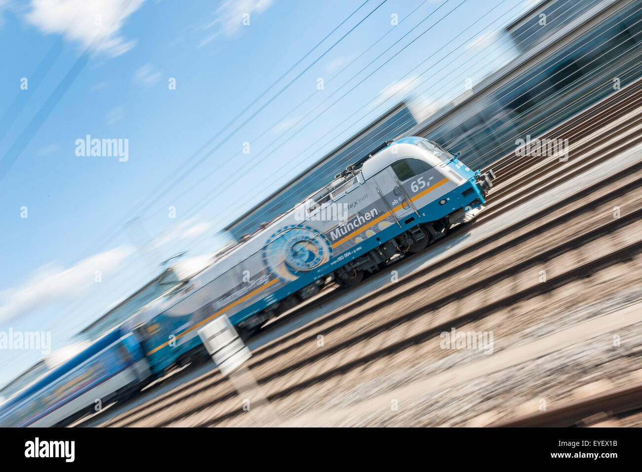 ALEX-Bahn in München/München, Deutschland Stockfotografie - Alamy